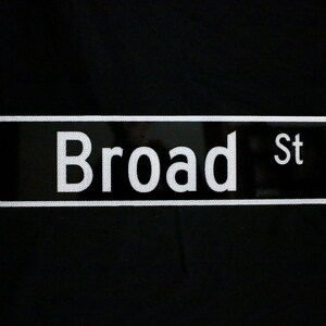 Broad Street Sign // Athens, GA // 6" X 24" UGA Metal Street Sign ...