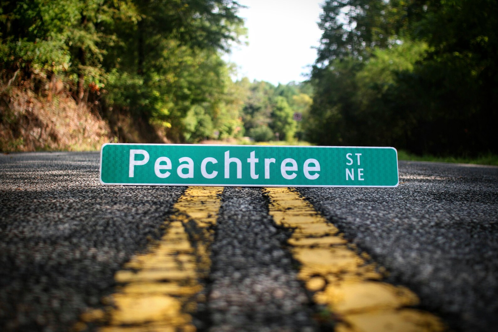 Peachtree Road Sign // Atlanta, GA // 6 X 42 Metal Home Decor, Street ...