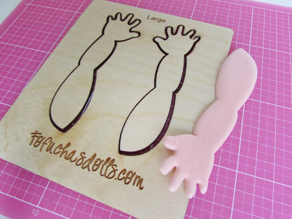 Fofucha large Arm Template 3D Foam Craft Goma Eva - Etsy