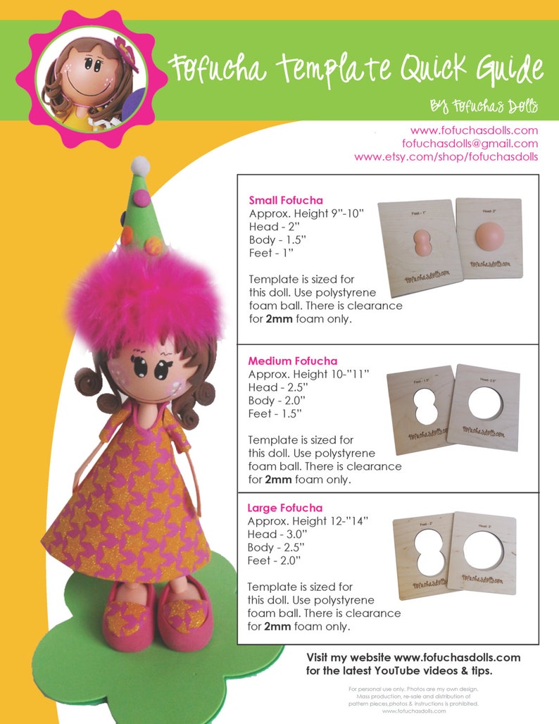 Fofucha large Arm Template 3D Foam Craft Goma Eva - Etsy