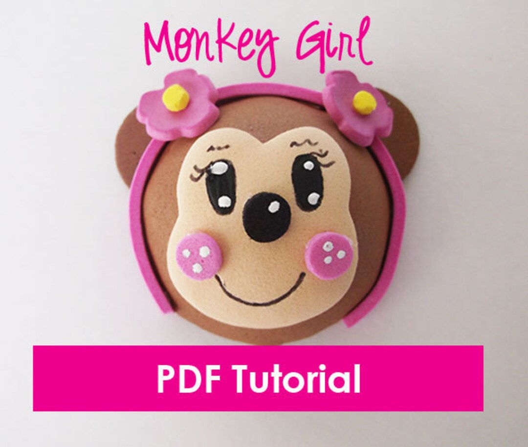 Foam Monkey Girl - Mini Fofucha - PDF Tutorial & Template - Etsy