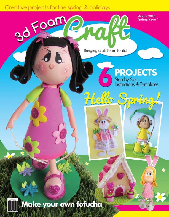 3D Foam Craft Magazine Digital Download Fofuchas Foam | Etsy
