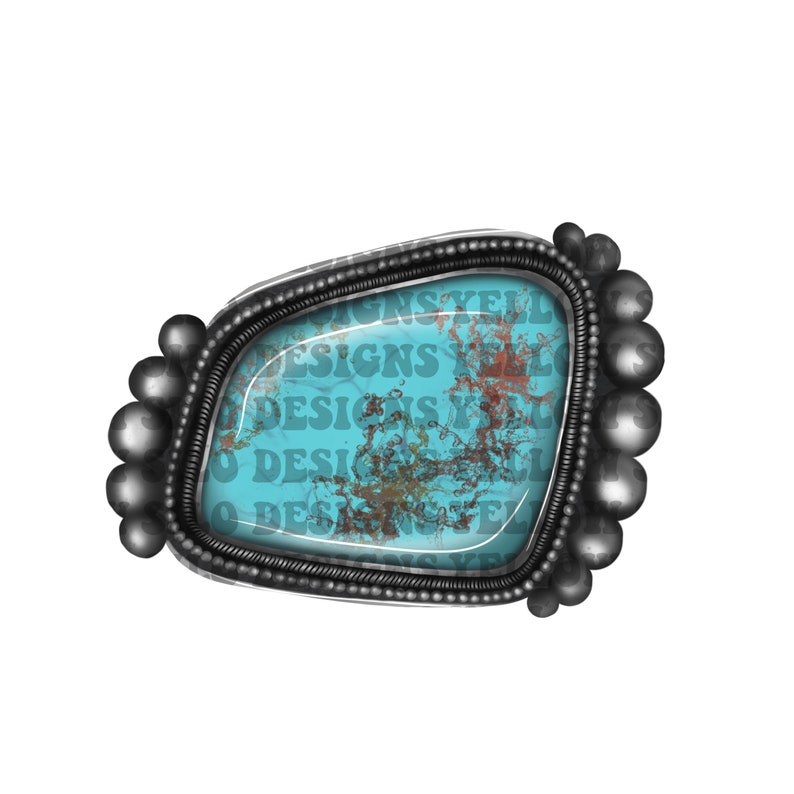 6 PNG Turquoise Jewelry Bundle, Hand Drawn, Clip Art or Sublimation ...