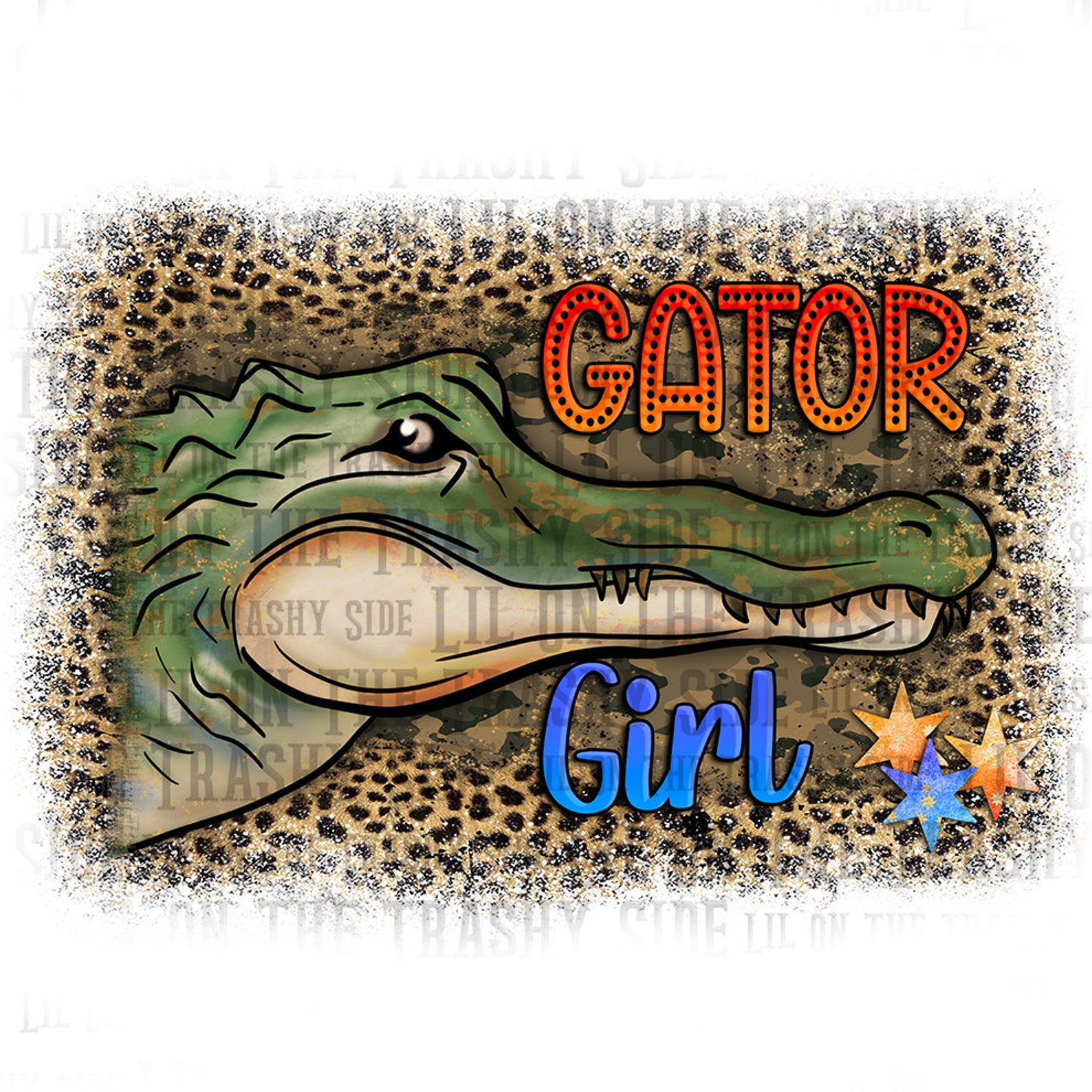 Florida Gator Girl Sublimation Transfer 300 dpi Transparent | Etsy