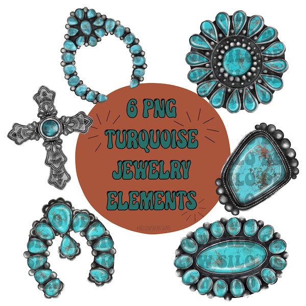 Turquoise Jewelry Digital - Etsy
