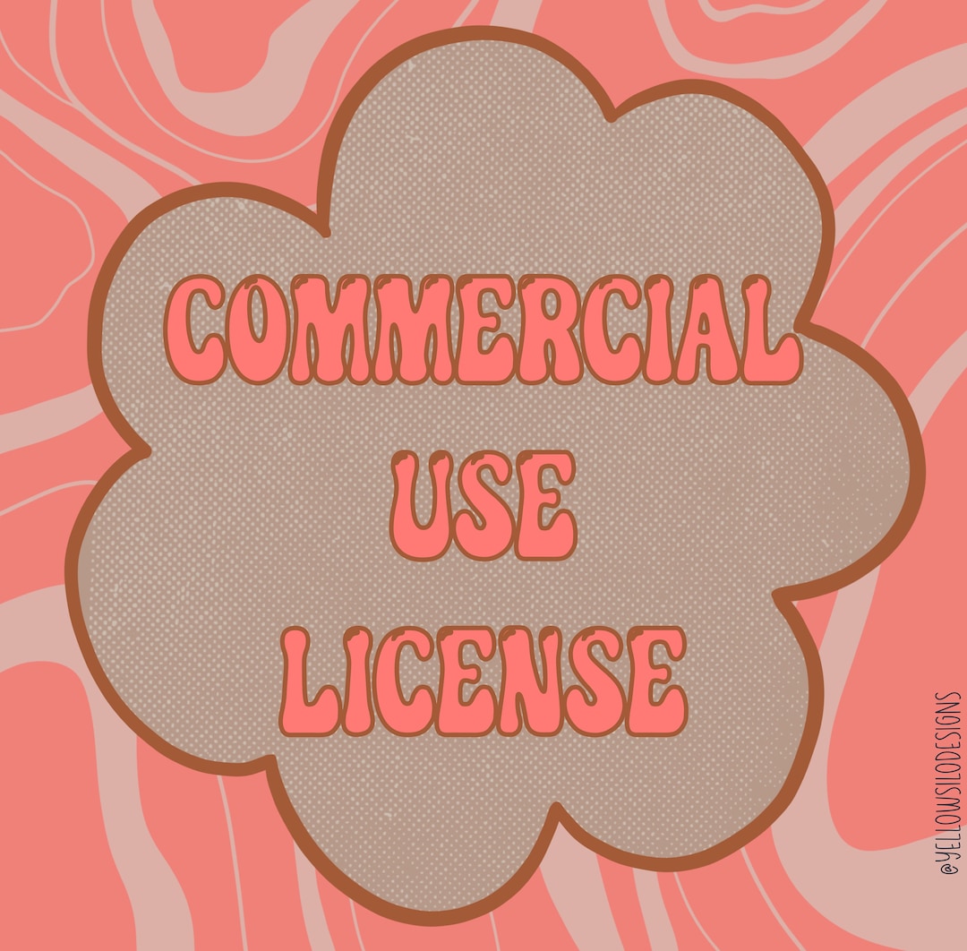 COMMERCIAL USE LICENSE* Print and Sell Any Items With My Designs* - Etsy