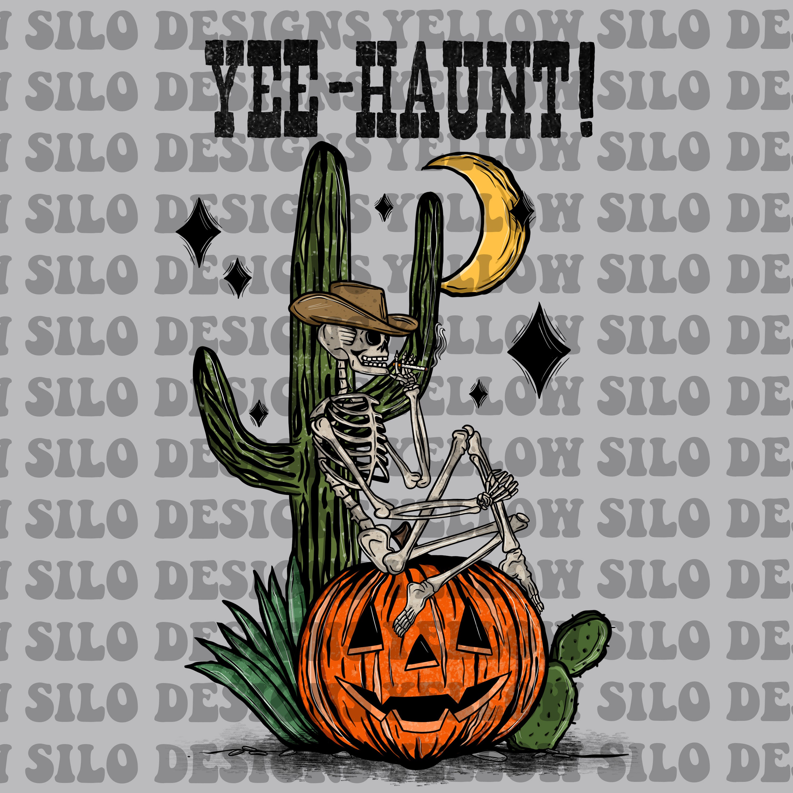 Yee-haunt! Halloween Cowboy Skeleton PNG, Sublimation or Digital ...