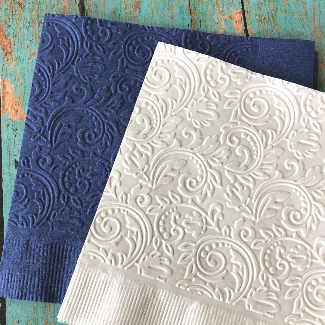 Paisley Paper Napkin ~ Embossed Paper Napkins ~ Garden Party ~ Wedding ...