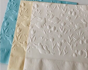 Baby Girl Shower Napkin Embossed Paper Napkins Baby Shower Sprinkle ...