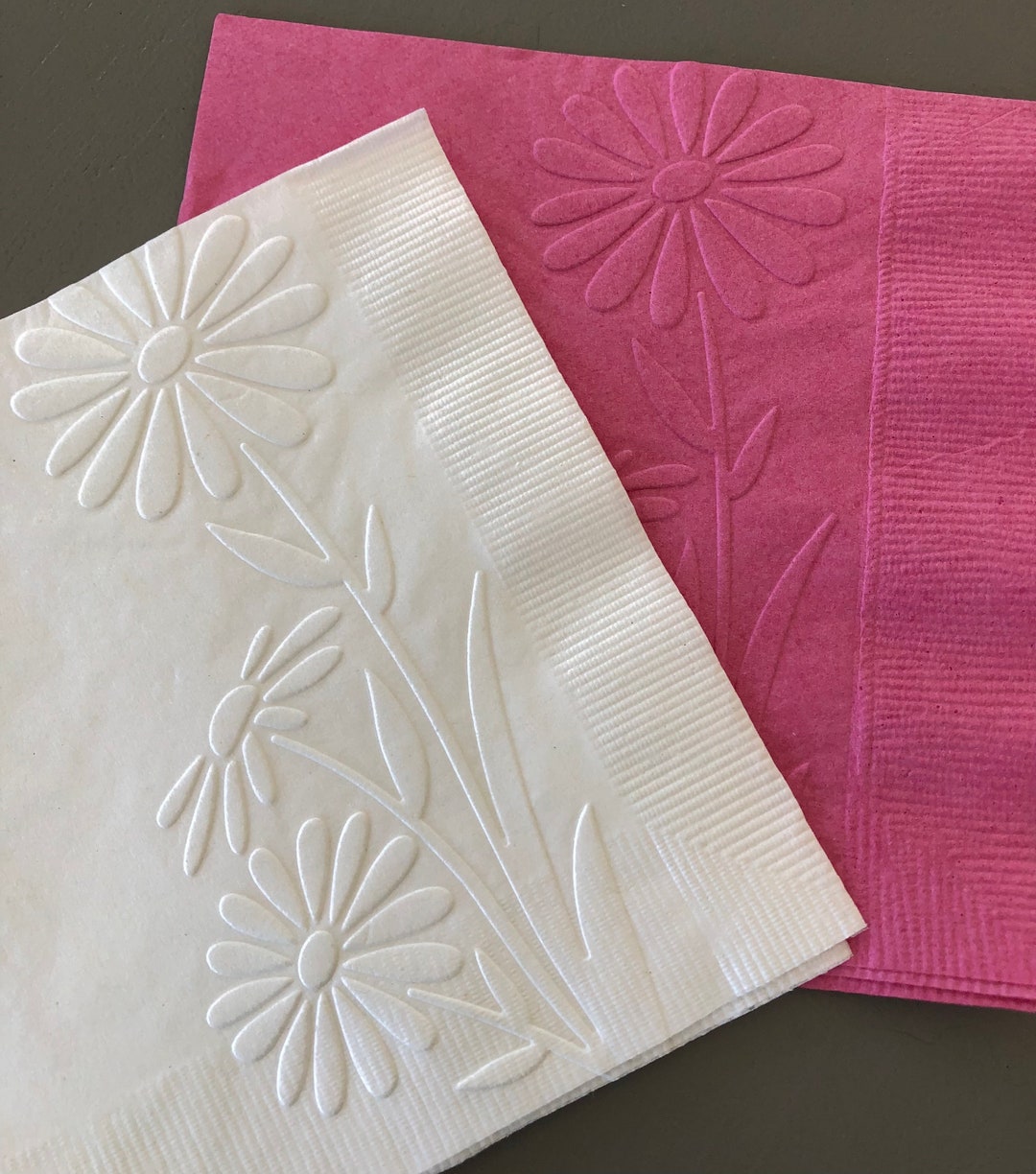 Daisy Napkin ~ Embossed Paper Napkins ~ Wildflower ~ Garden Party ...
