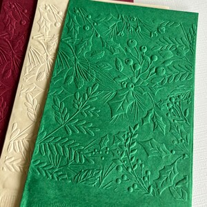 Holiday Greenery Napkin ~ Embossed Paper Napkins ~ Botanical ~ Winter ...