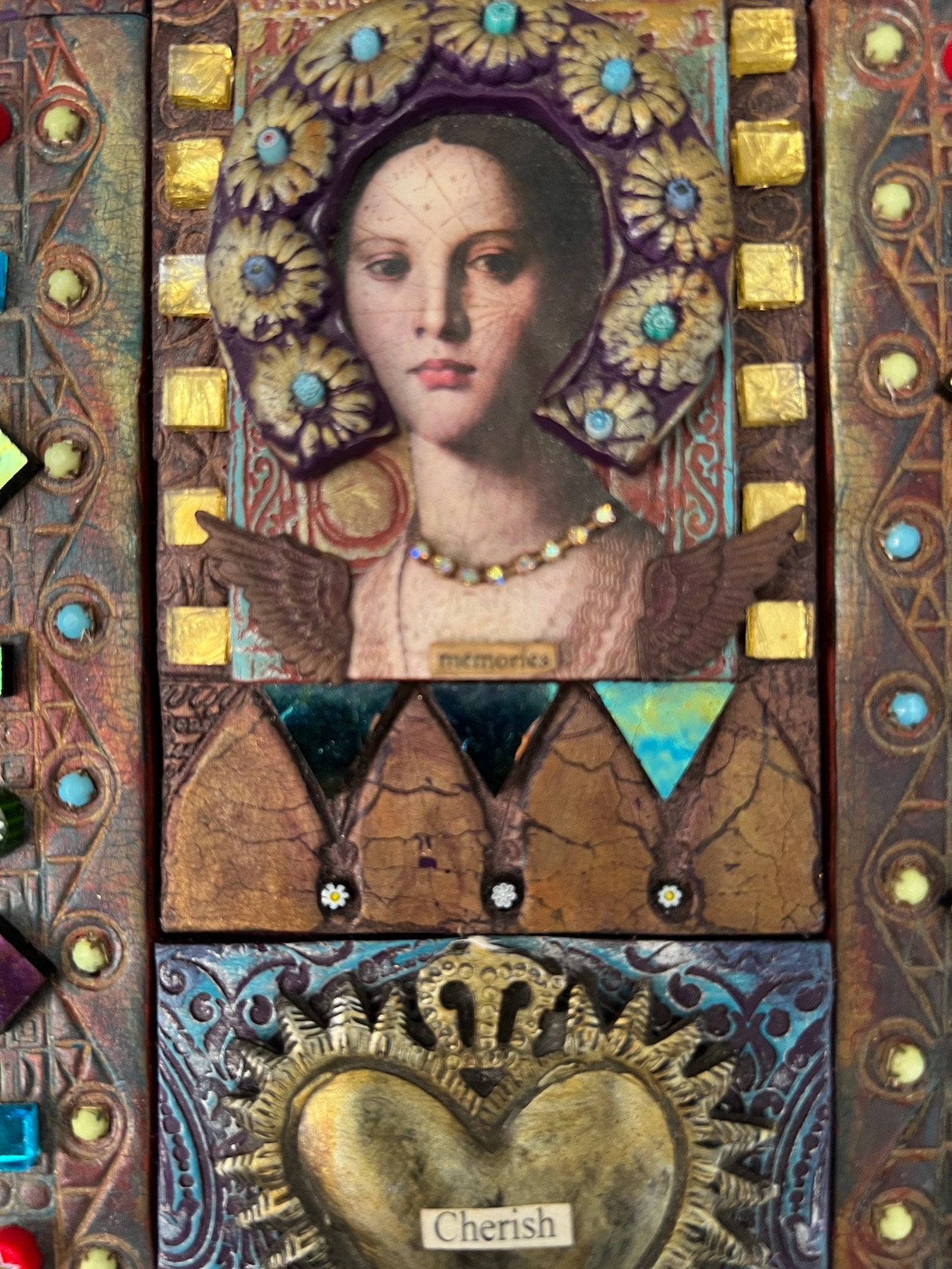 Mixed Media Polymer Clay Mosaic: "cherished Memories" - Etsy