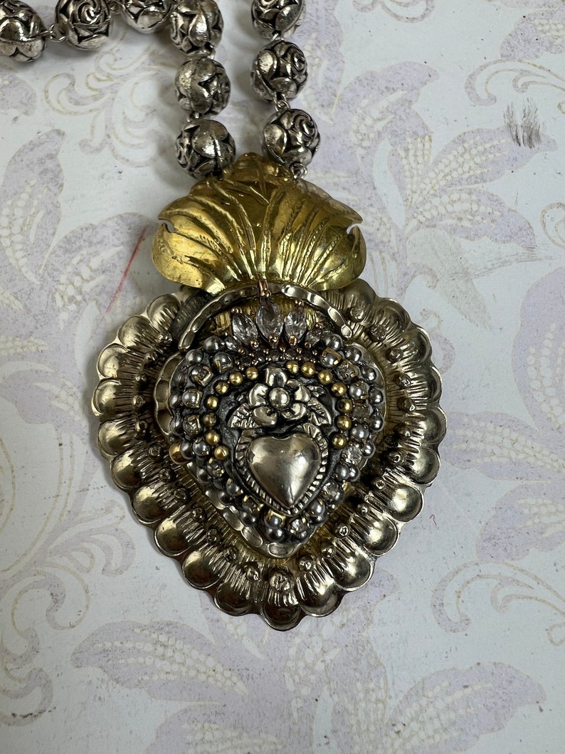 Sacred Heart Locket - Etsy
