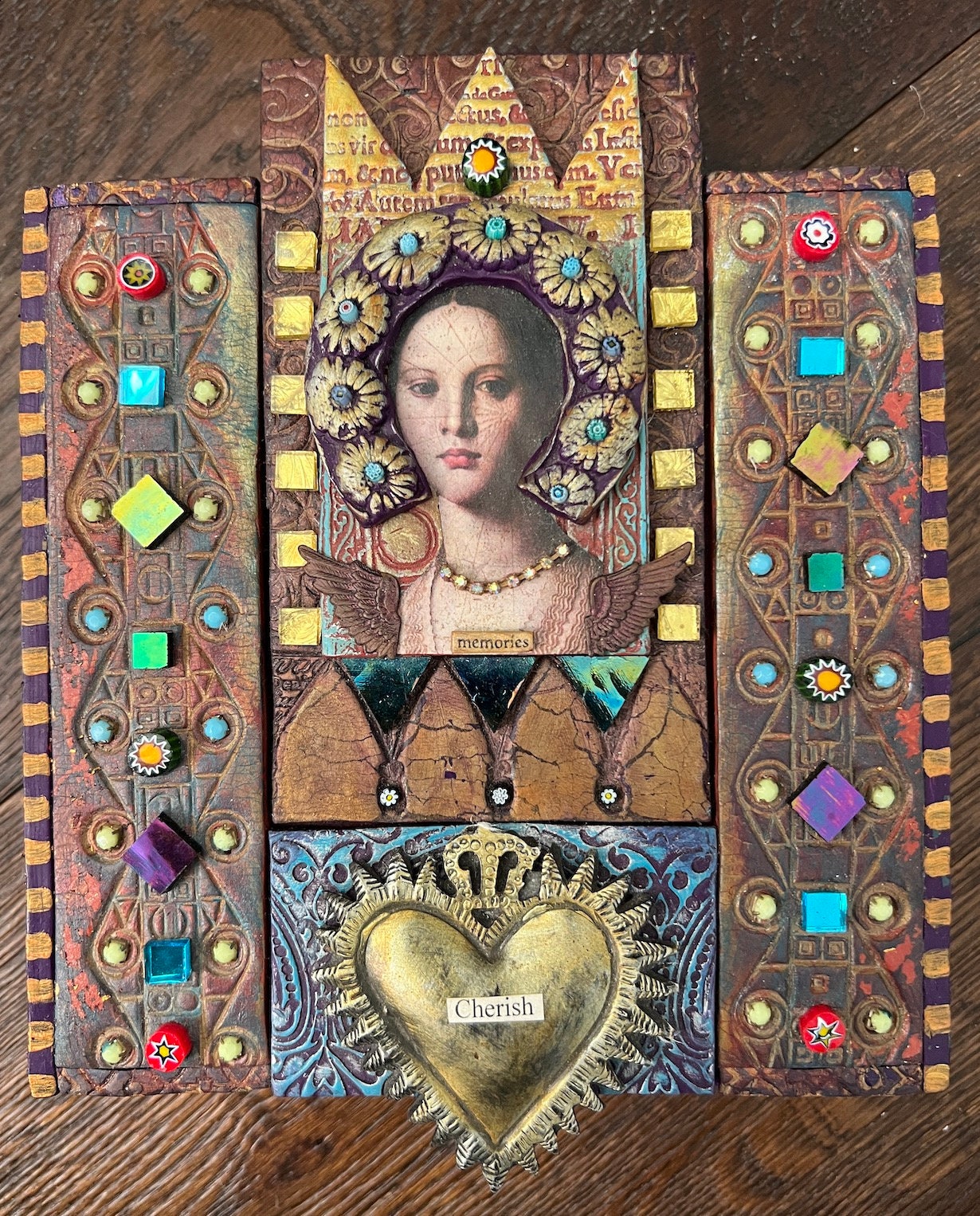 Mixed Media Polymer Clay Mosaic: "cherished Memories" - Etsy