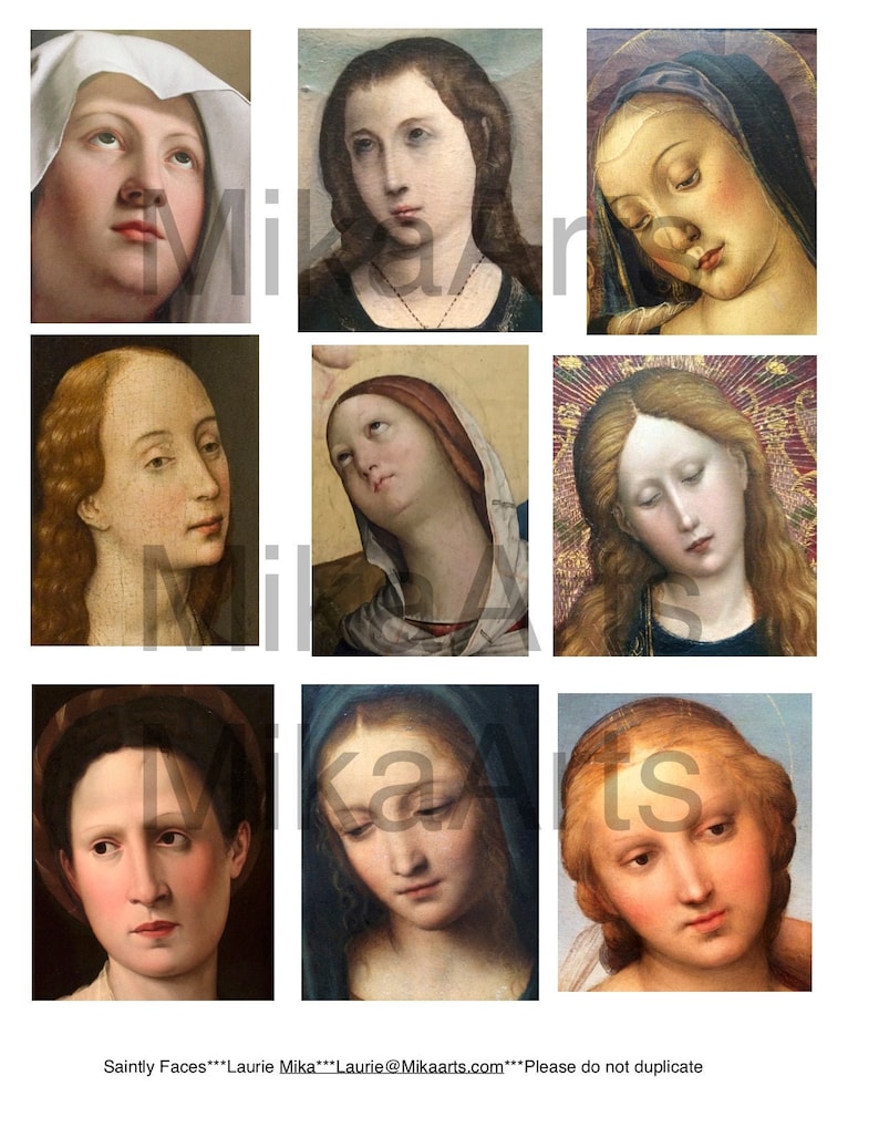 Collage Sheets: Female Figures/ Bundle of 5 Pdf's (you Need LASER ...