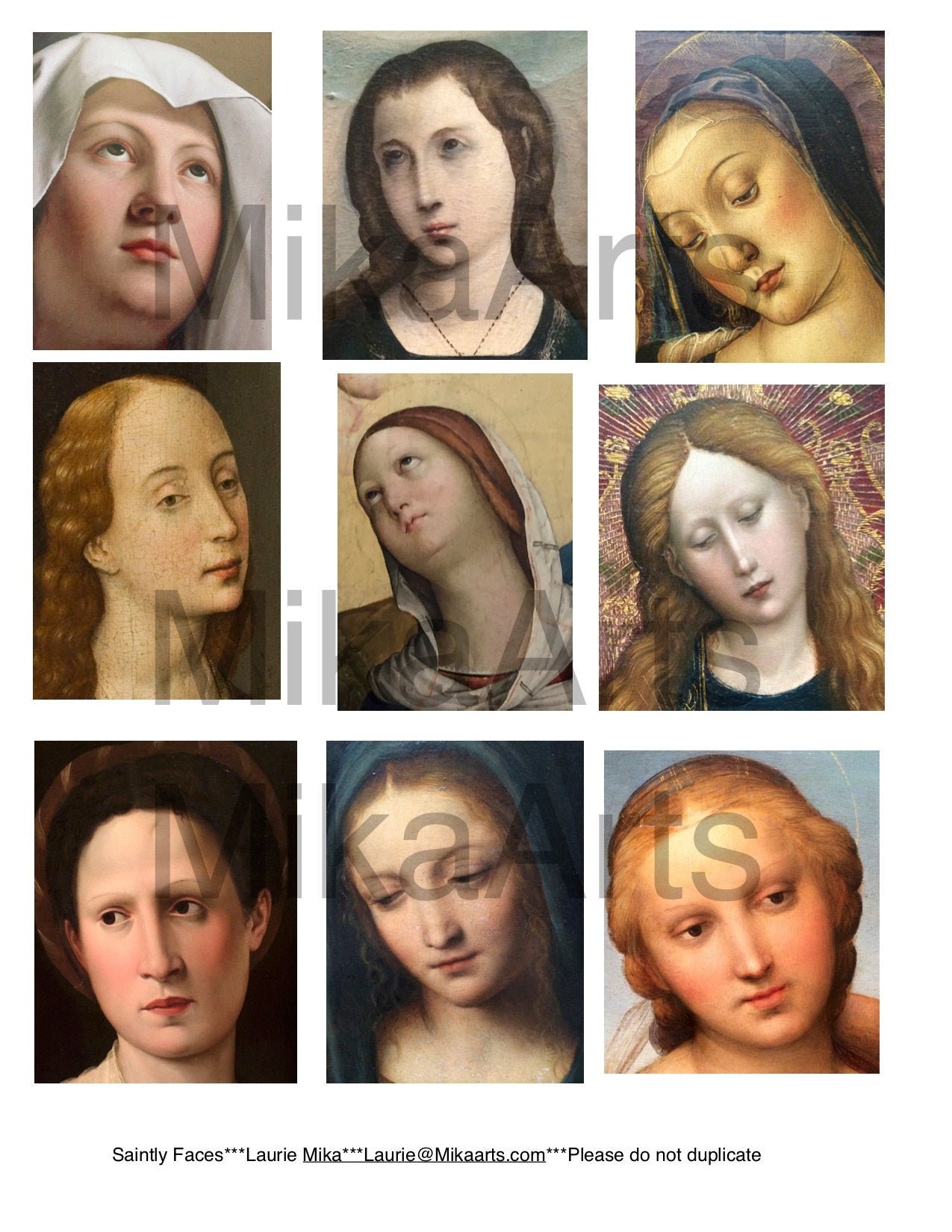 Collage Sheets: Female Figures/ Bundle of 5 Pdf's (you Need LASER ...