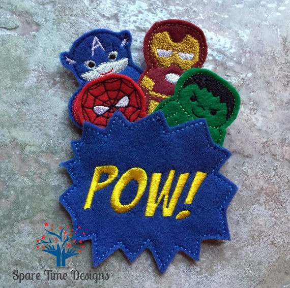 Super Hero Finger Puppets - Etsy