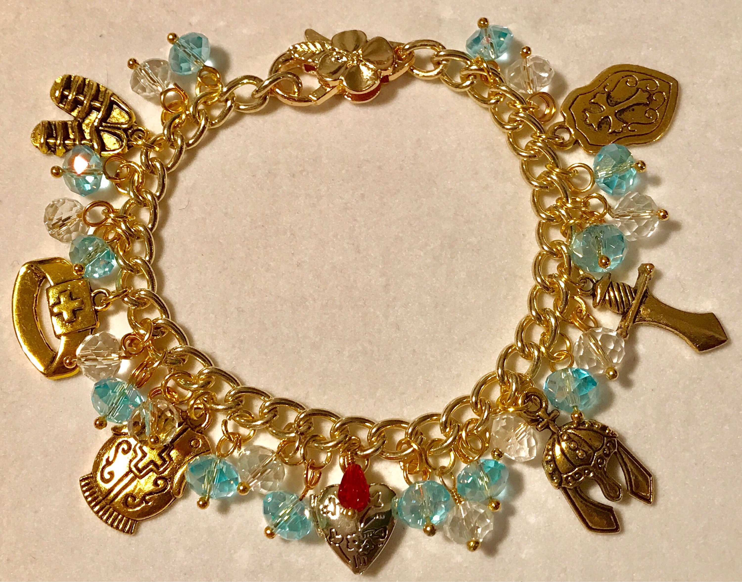 God Armor Gold Chain Bracelet - Etsy