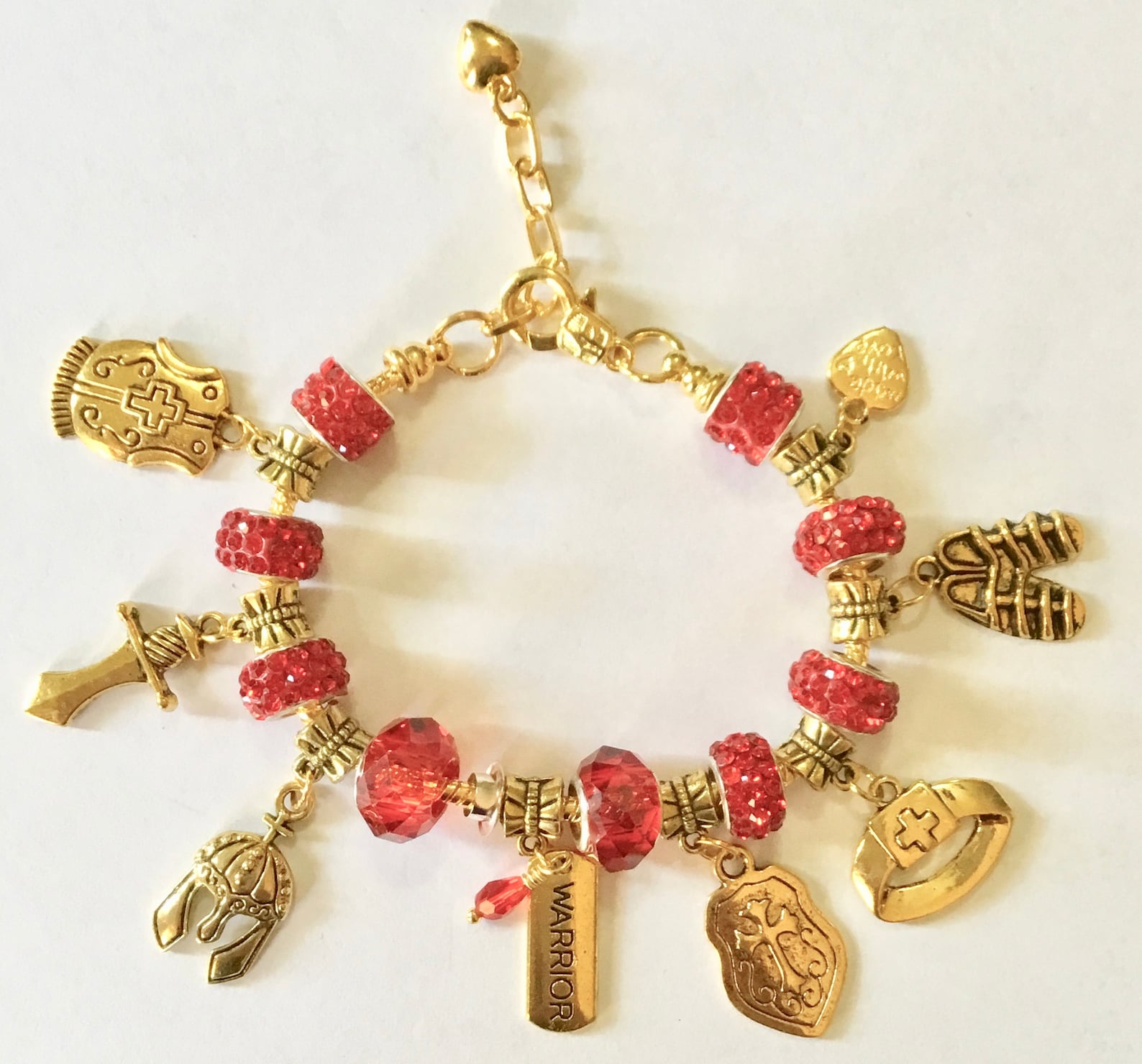 Red Armor of God Bracelet - Etsy