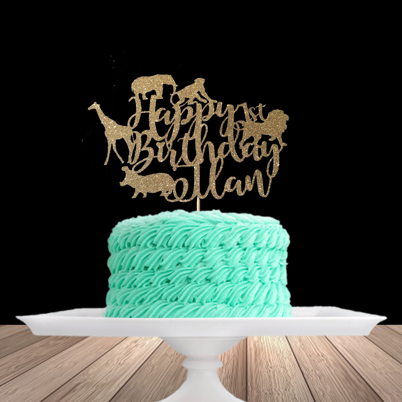 Safari Cake Topper Safari Birthday Cake Topper First - Etsy