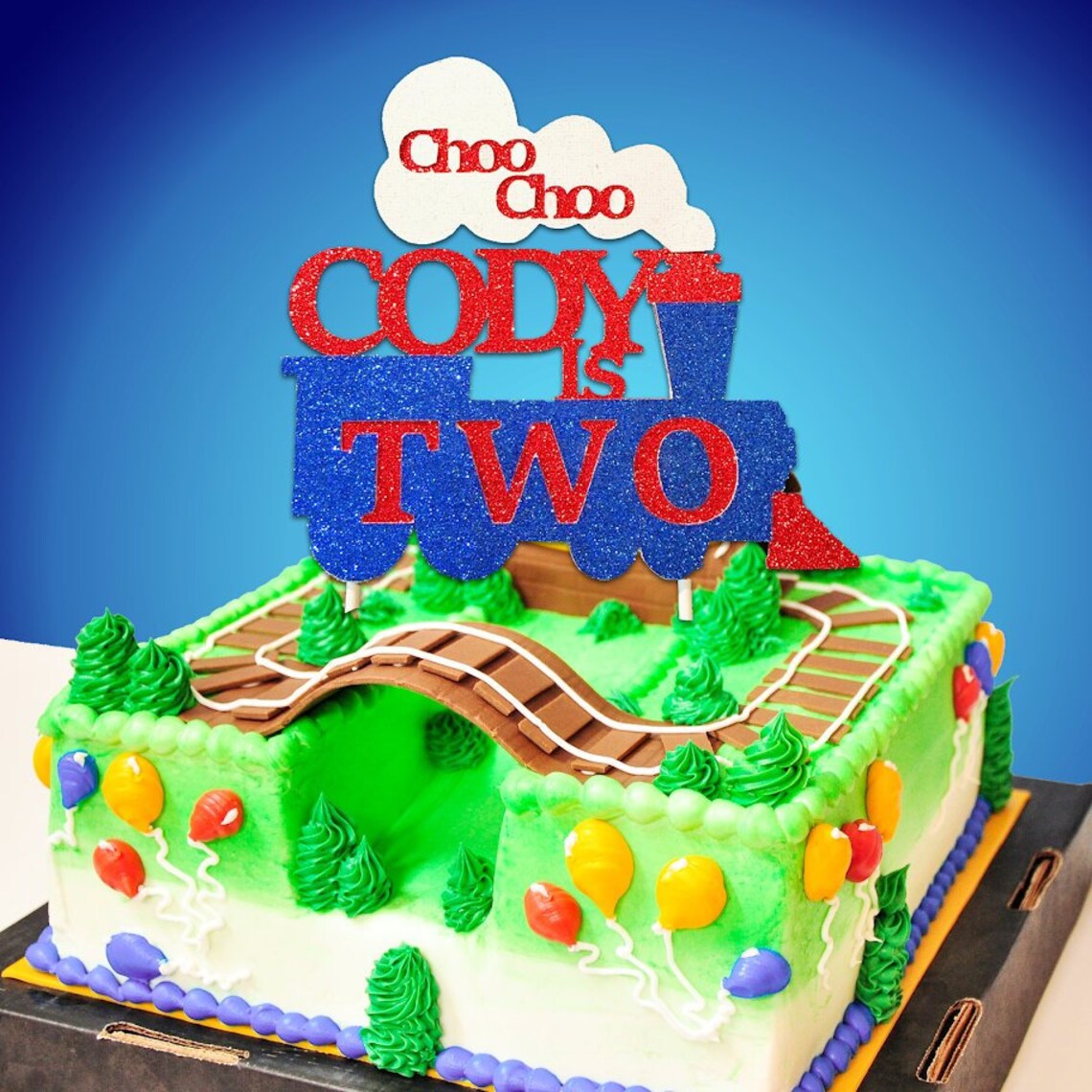 Train Cake Topper,train Birthday,train Birthday Party,choo Choo,train ...