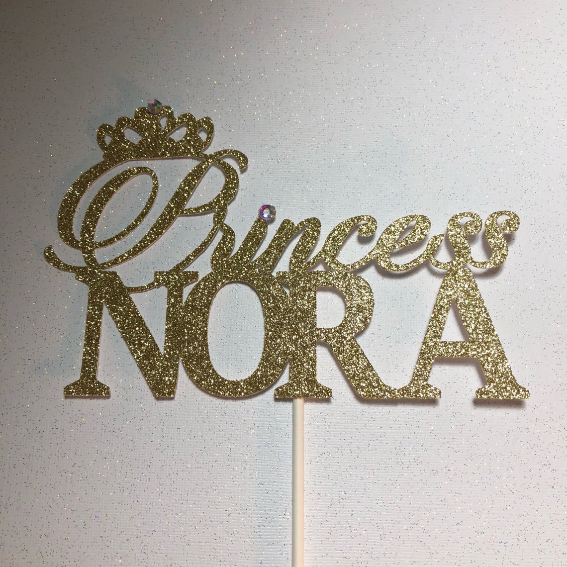 Princess Birthday Topper First Birthday Cake Topper Gold | Etsy