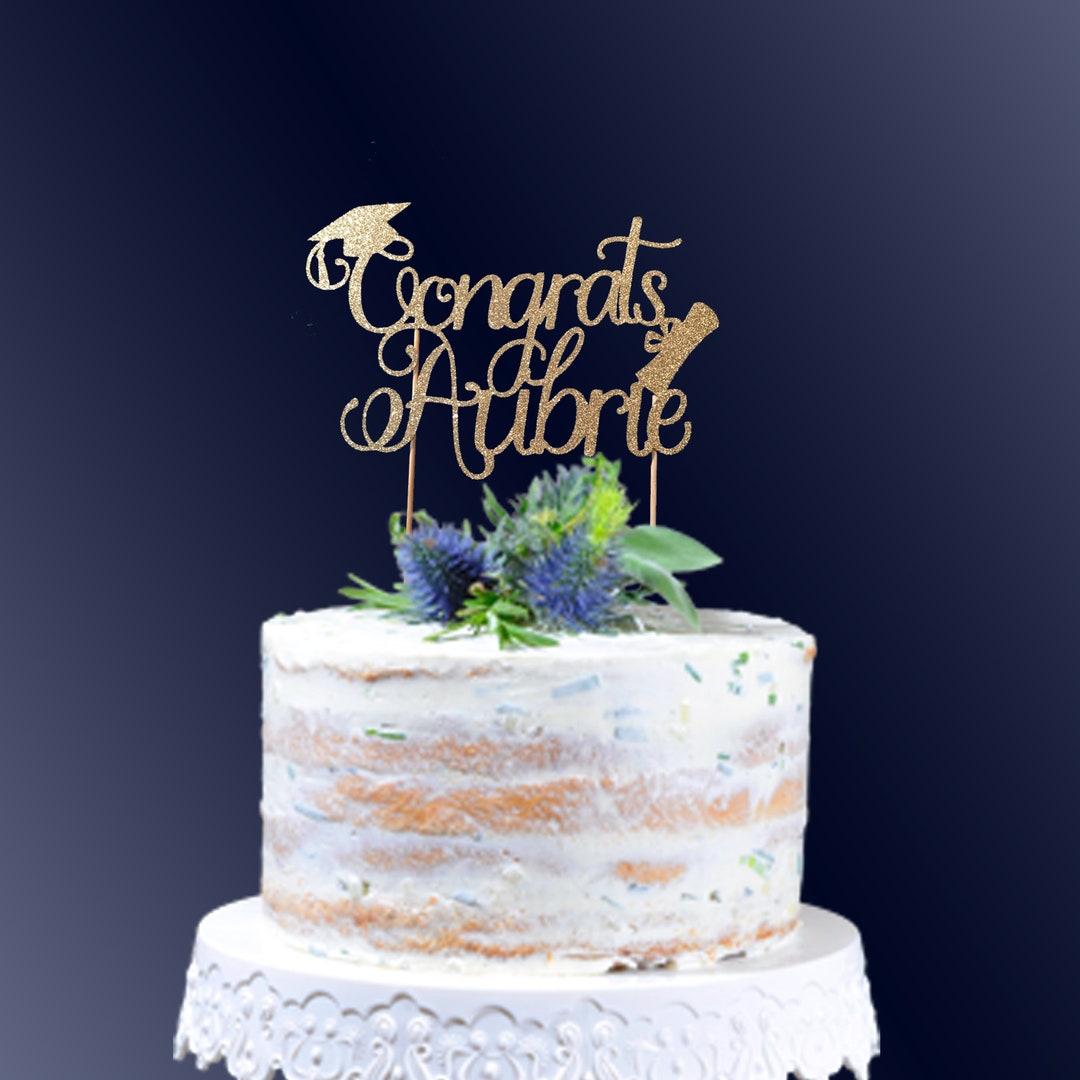 Congrats Cake Topper,graduation Cake Topper,class OF 2020 Cake Topper ...