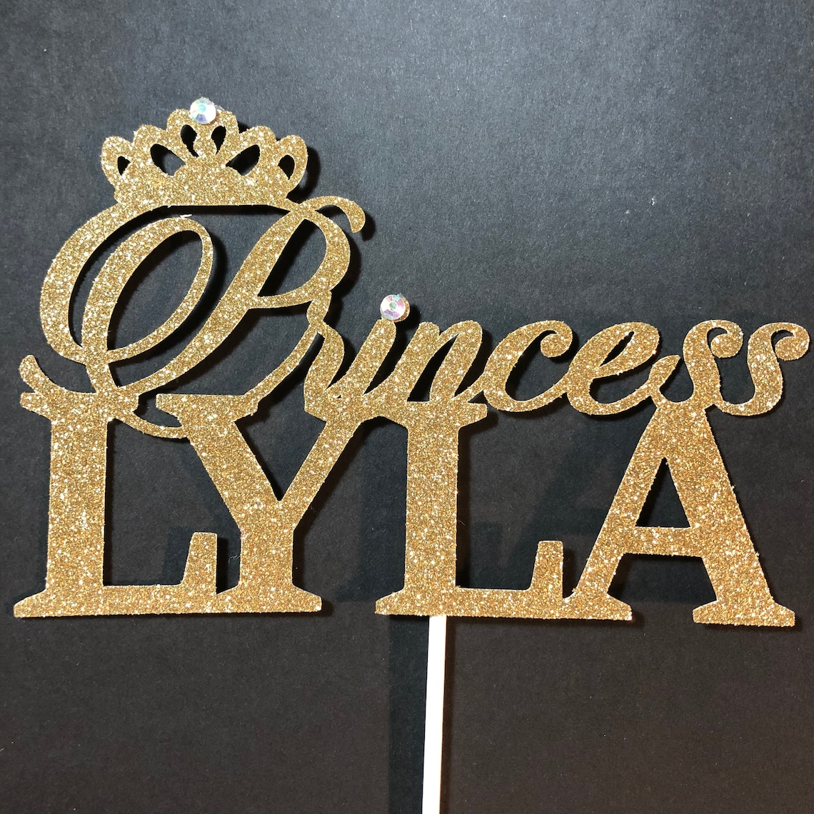 Princess Birthday Topper First Birthday Cake Topper Gold | Etsy