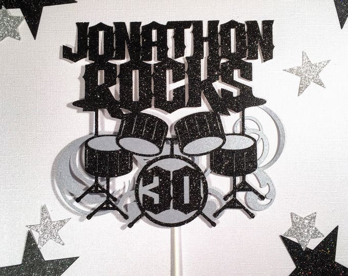 Born to Rock Rock N Roll Cake Topper - Etsy