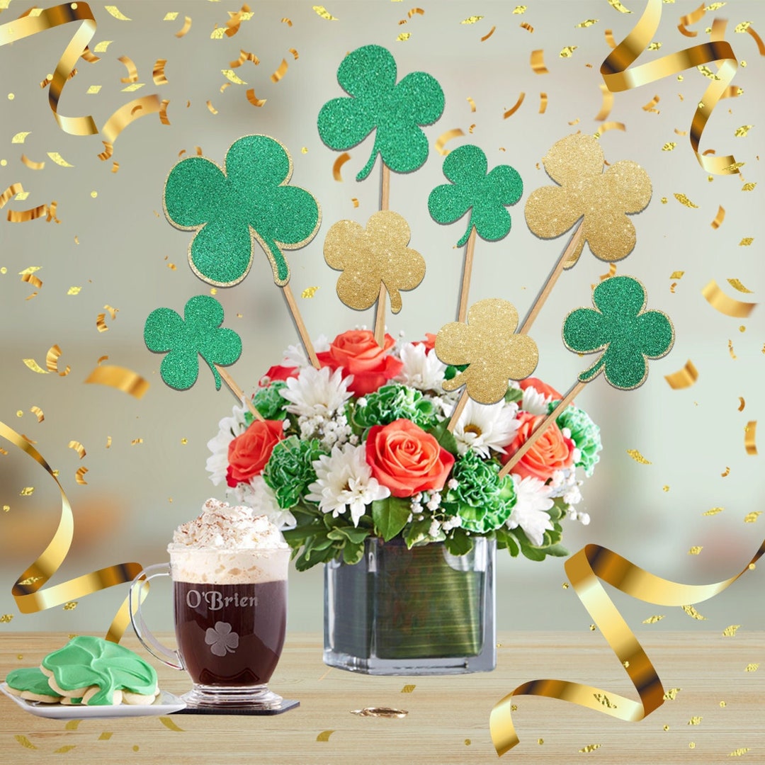 St. Patrick's Day Centerpiece, St.patricks Day Decoration, Shamrock ...