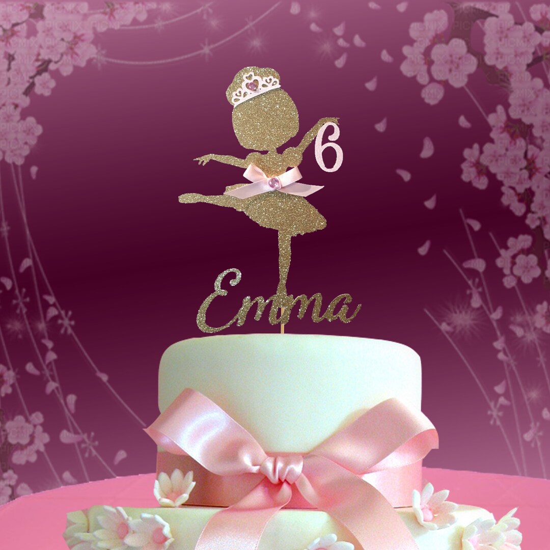 Ballerina Cake Topper,ballerina, Dance Cake Topper,dance Recital Cake ...