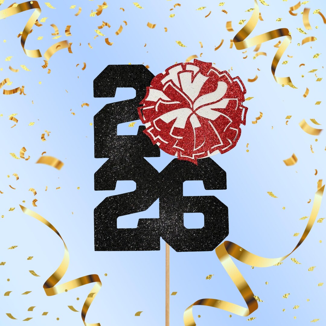 2026 Cheerleading Centerpieces, Made With Heavy Glitter Cardstock and ...