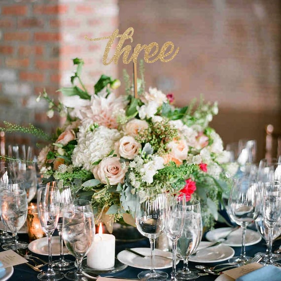 Table Numbers Centerpiece Numbers Wedding Table Numbers | Etsy