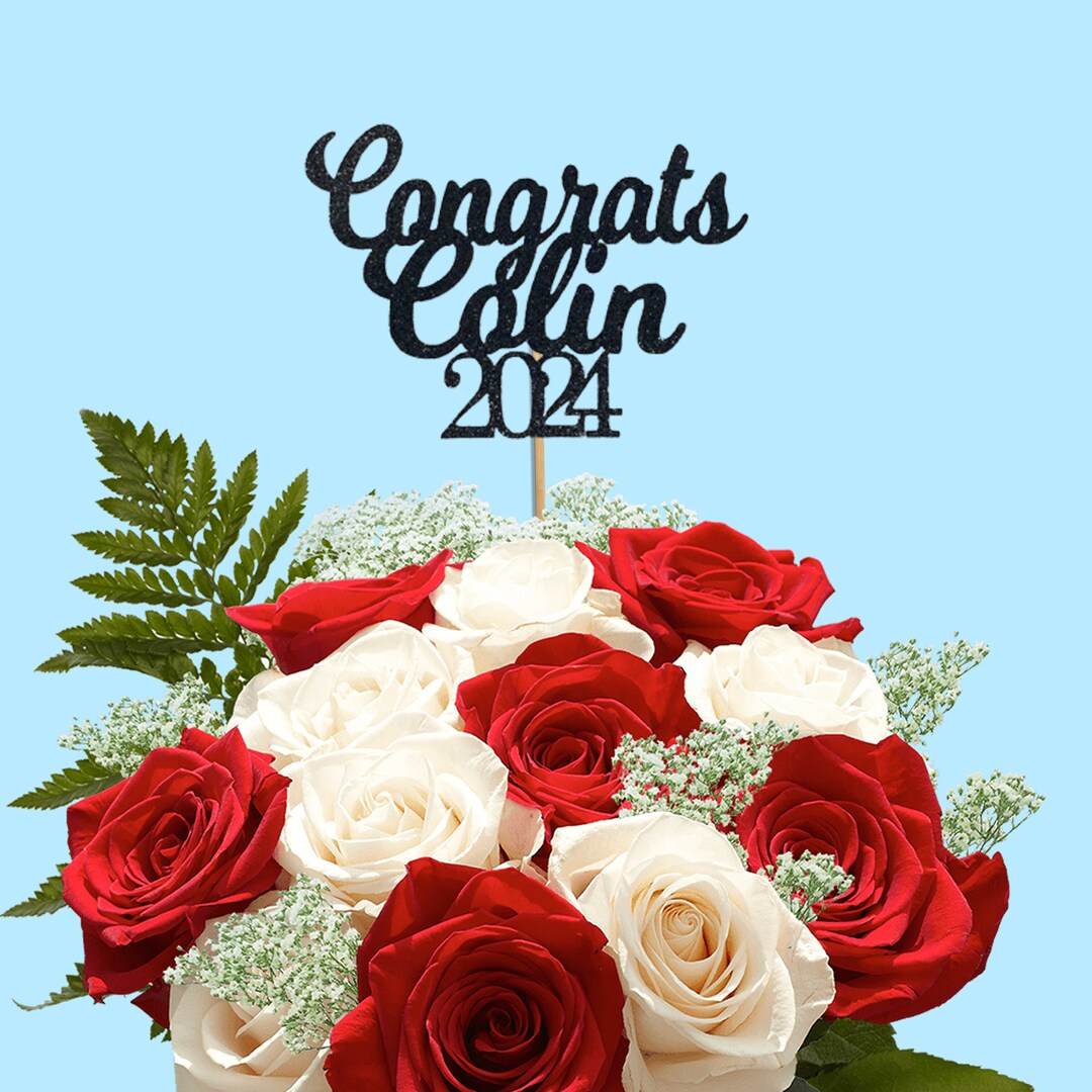 Congrats Grad Centerpieces, Graduation Gifts, Graduate Mini Cake Topper ...