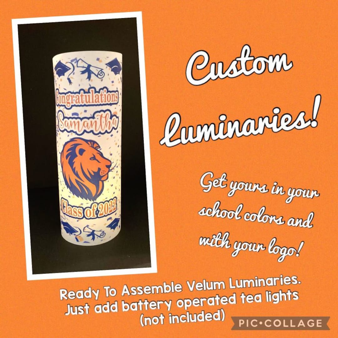 Custom Any High School or College Graduation Luminaries, Graduation ...
