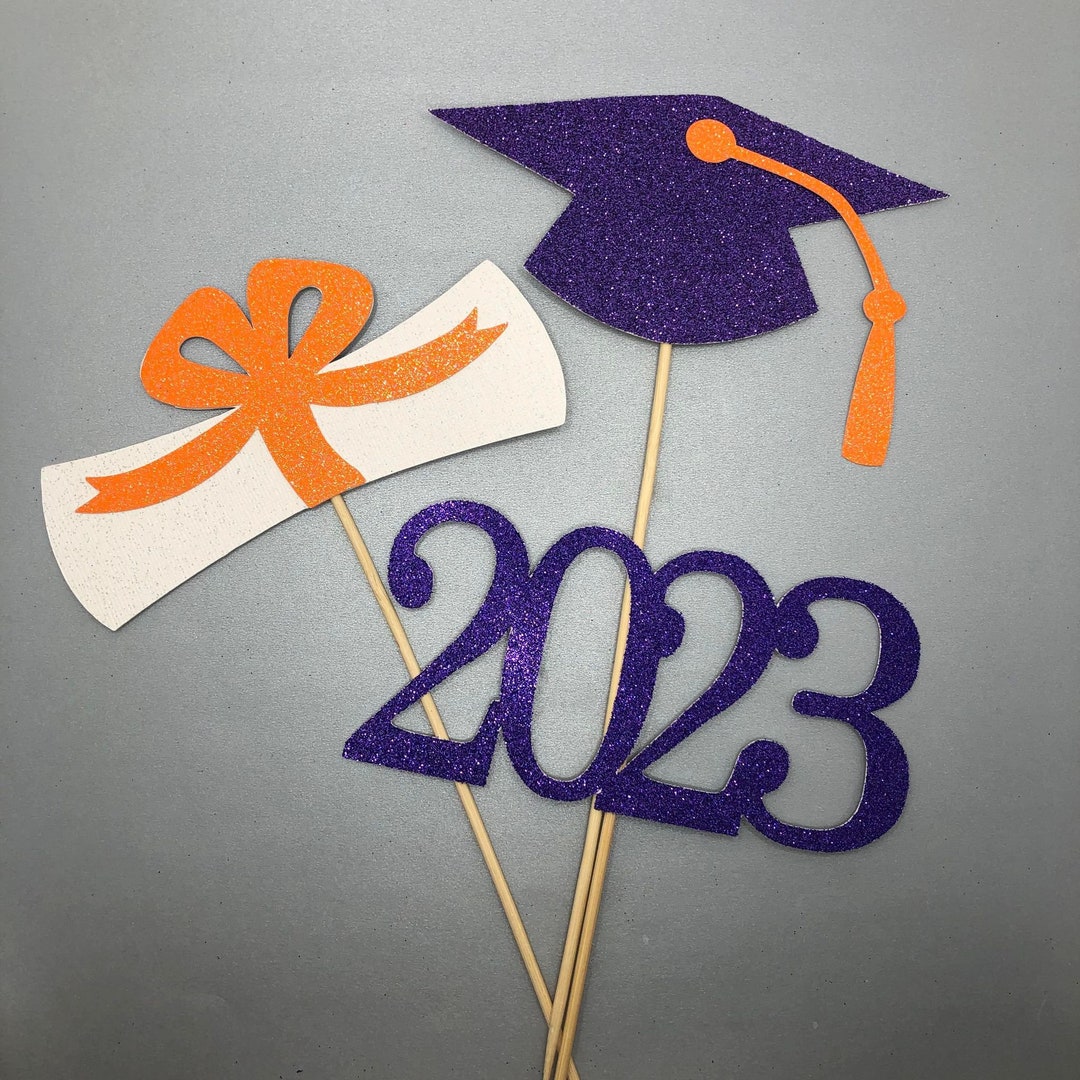 Graduation Centerpiece Sticks Graduation Decor Graduation - Etsy