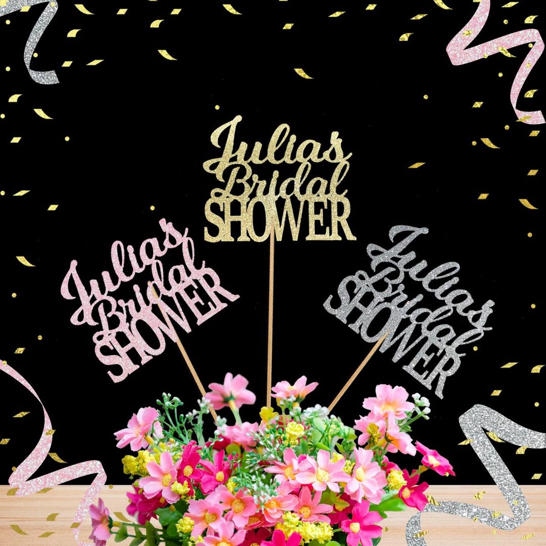 Bride Centerpiece Sticks, Custom Name Centerpiece Stick, Bride to Be ...