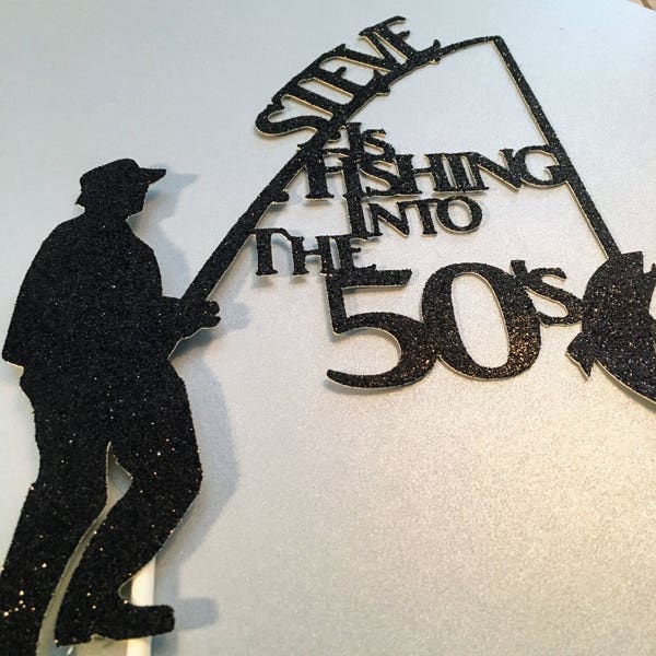 Fishing Cake Topper - Etsy