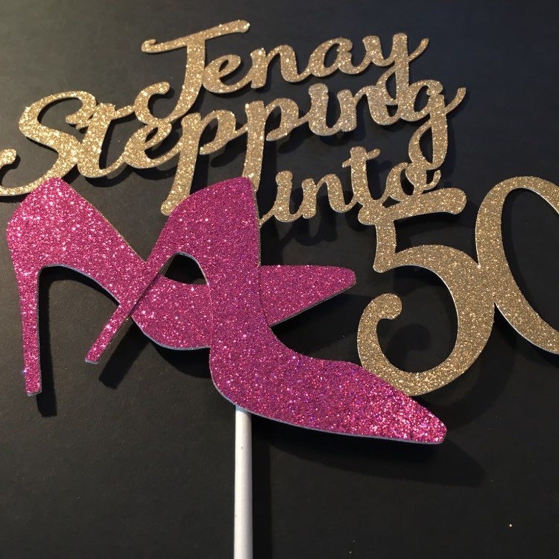Stepping Into 50 Cake Topper Sexy and 60 50th Birthday - Etsy