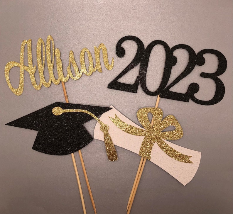Graduation Centerpiece Sticks Graduation Decor Graduation - Etsy
