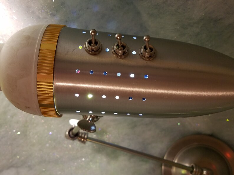 Desk Lamp/nightlight - Industrial - Steampunk - Buck Rogers - Flash ...