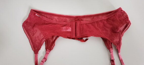 Vintage red garter belt by Triumph International mode… - Gem