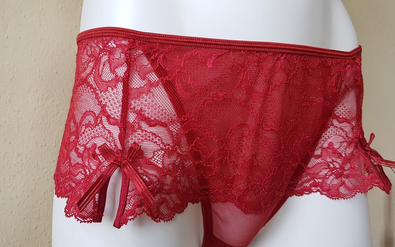 Red Lace Panty by Chantelle Model Chantilly Sexy Vintage Red - Etsy