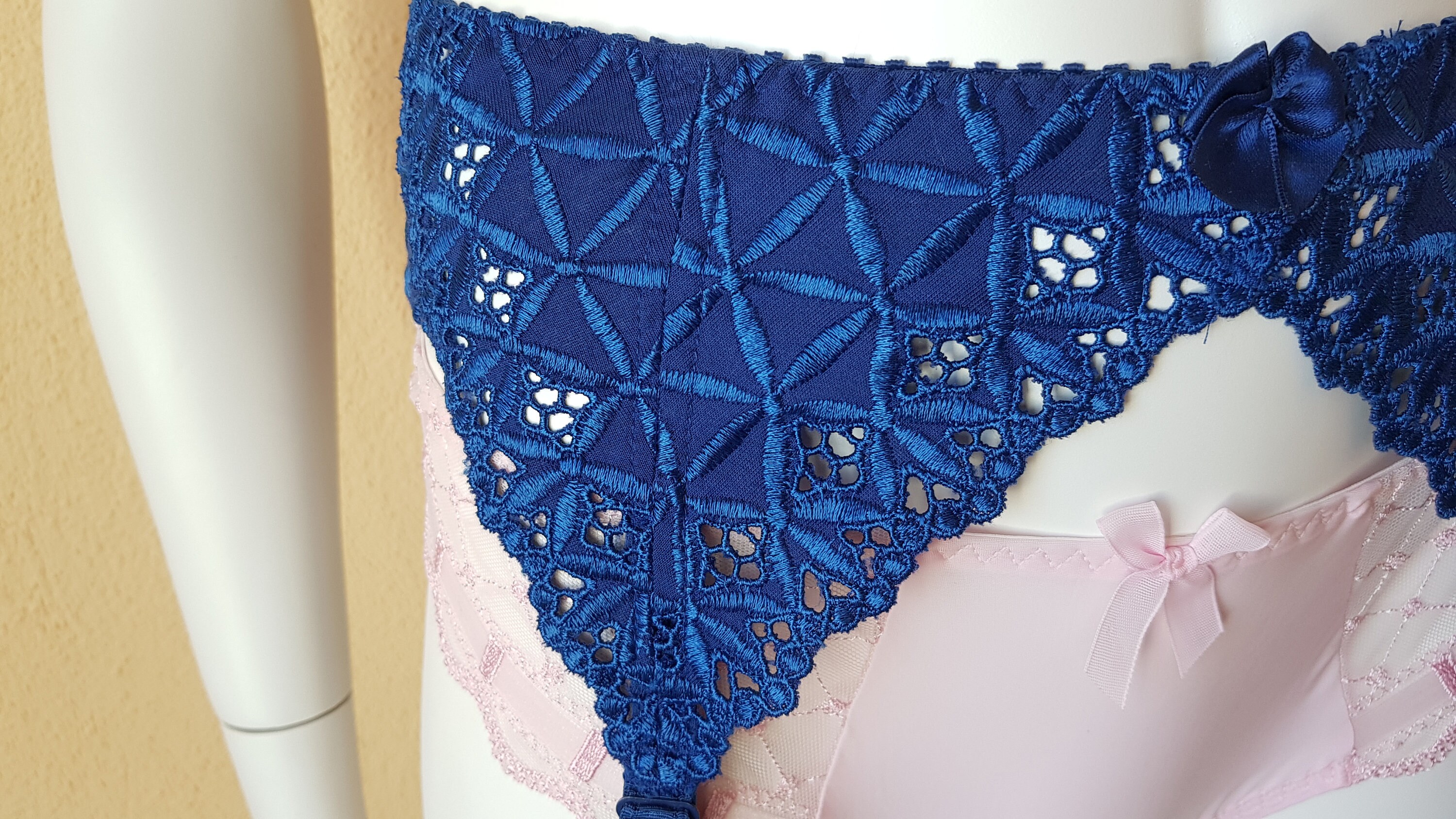 Vintage Garter Belt by Aubade Paris, Model Bahia, Blue Suspender Belt ...