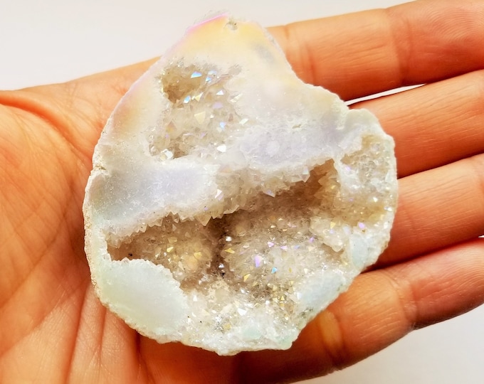 Cobalt Blue Geode, Titanium Blue Geode Pendant, Designer Pendant, Geode ...