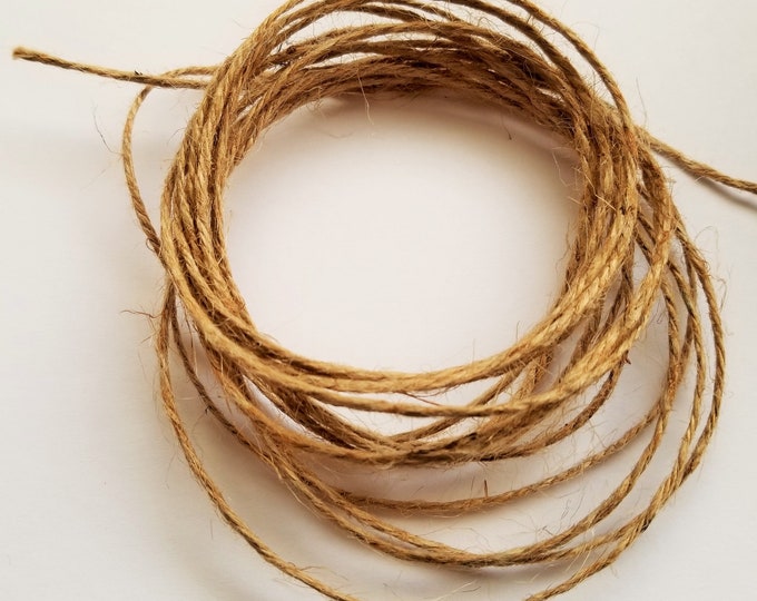 Raw Unwaxed Natural Hemp Cord, 2mm Hemp String, Hemp Yarn, Thick ...