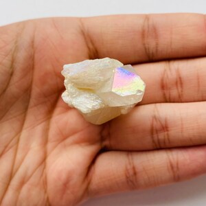 Large Crystal Point, Natural Formation Raw Crystal Cluster, Aura Quartz ...