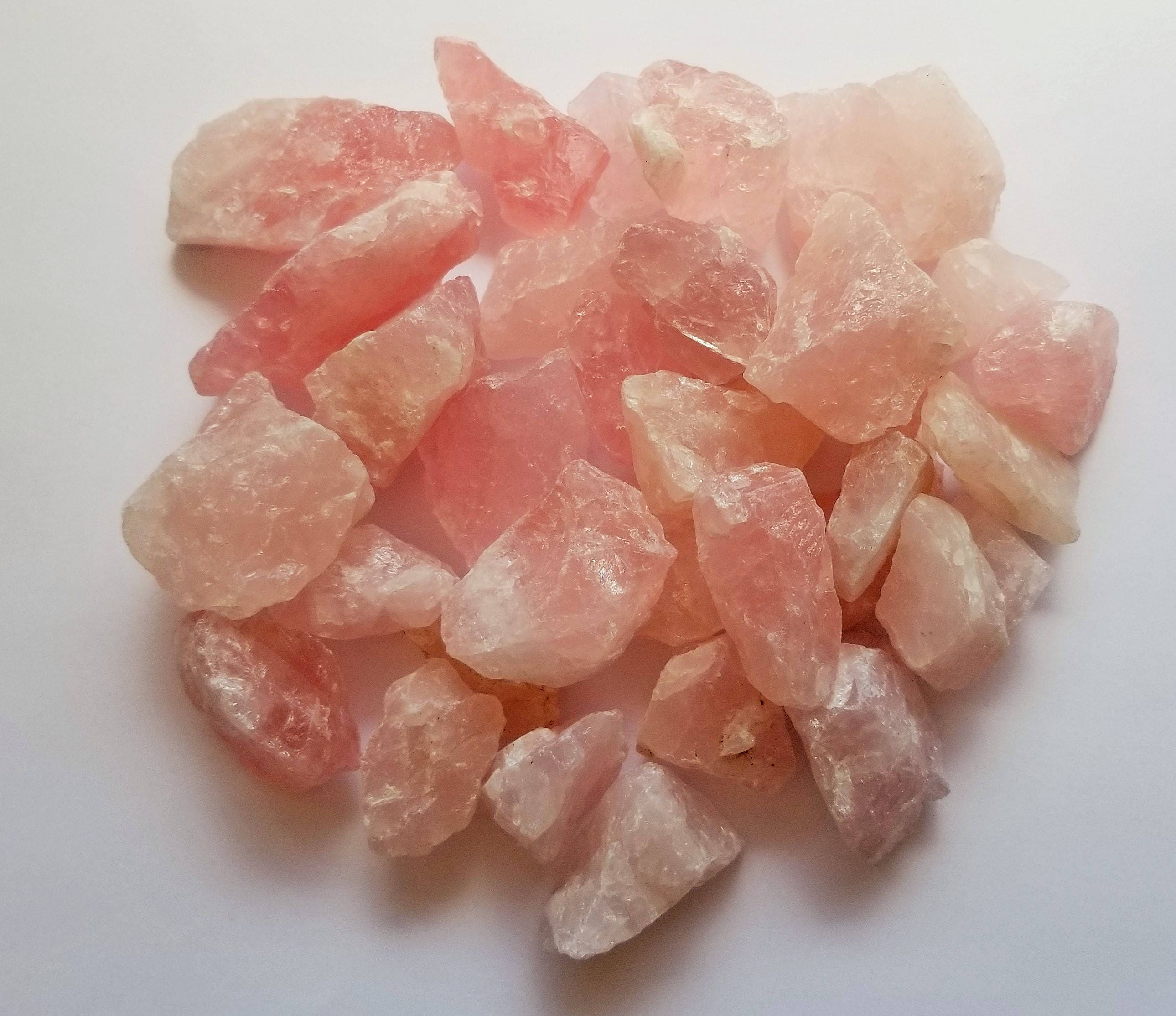 Pink Rose Quartz Stones Meditation Stone Pink Quartz Rose | Etsy