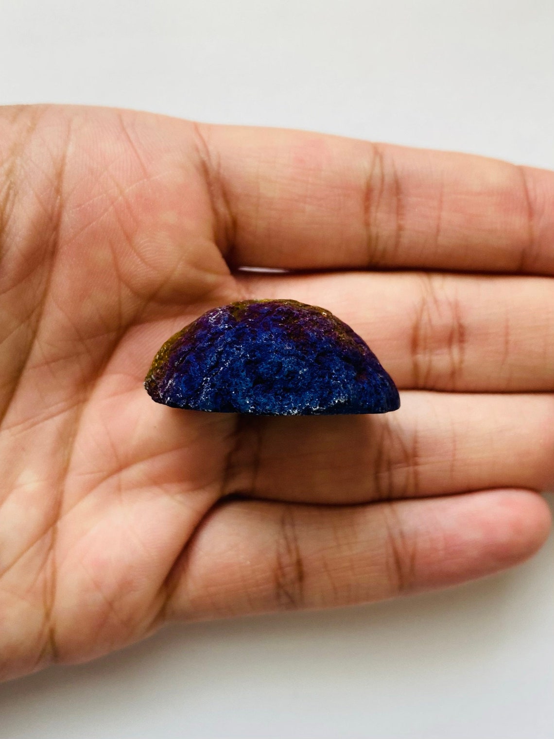 Opal Cobalt Blue Druzy Stone Iridescent White Opal Crystal - Etsy