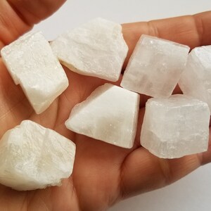 Raw Cubic White Calcite, Rough Calcite Stones, Rough Calcite, Cubic ...